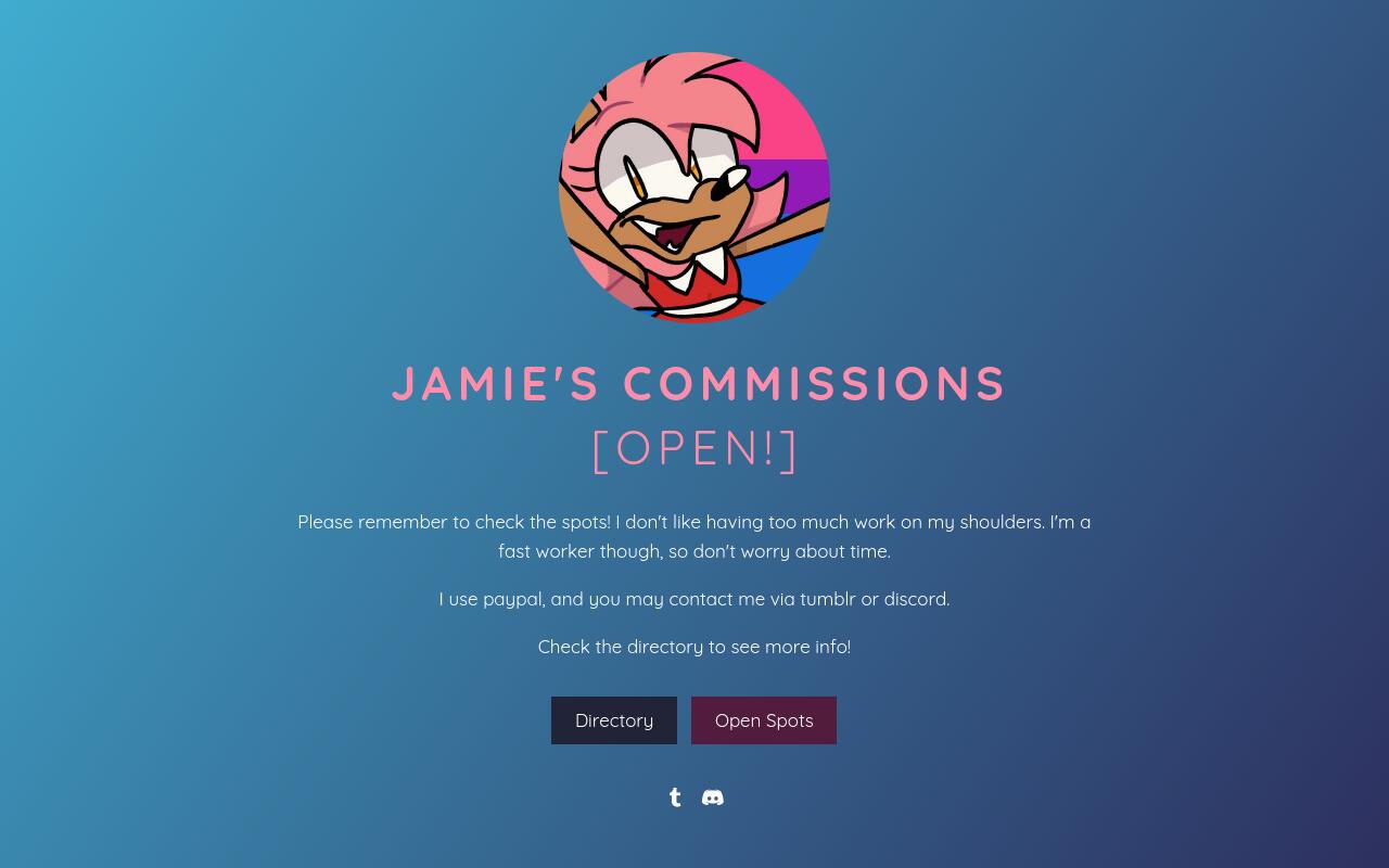 Jamie's Commissions